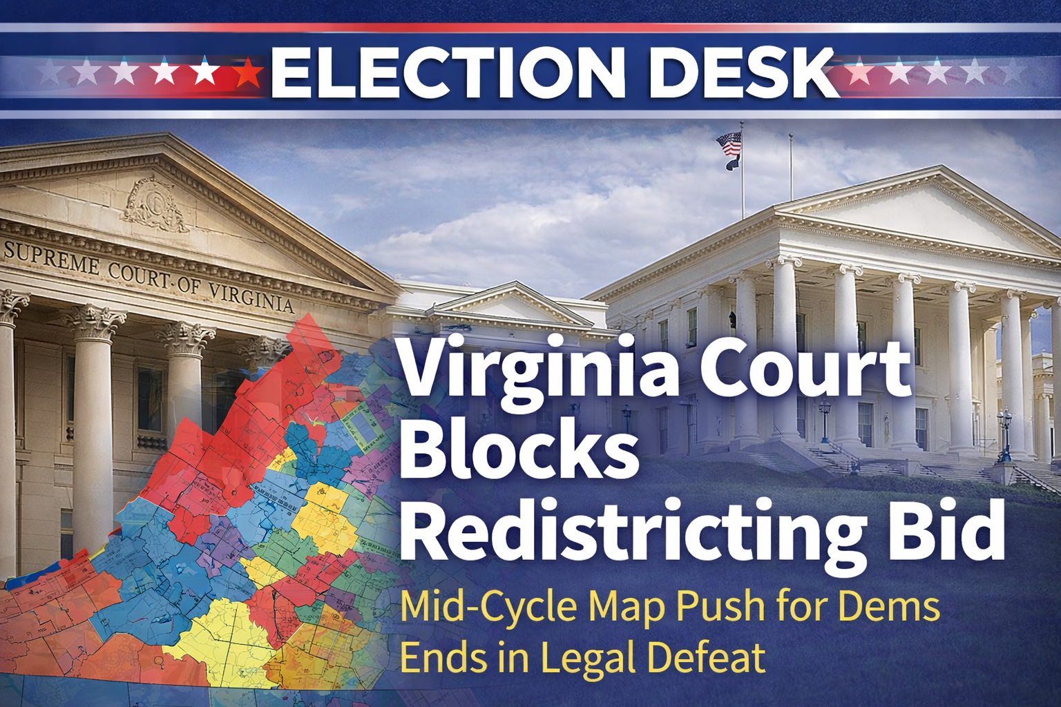 Virginia Court Stops Mid-Cycle Redistricting Push – Election Desk